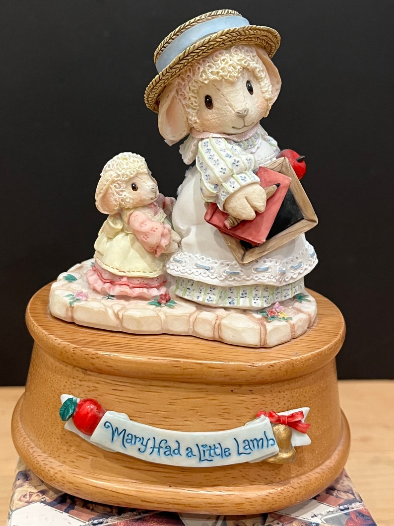 Charming Lamb Music Box by Enesco 1995 | Etsy