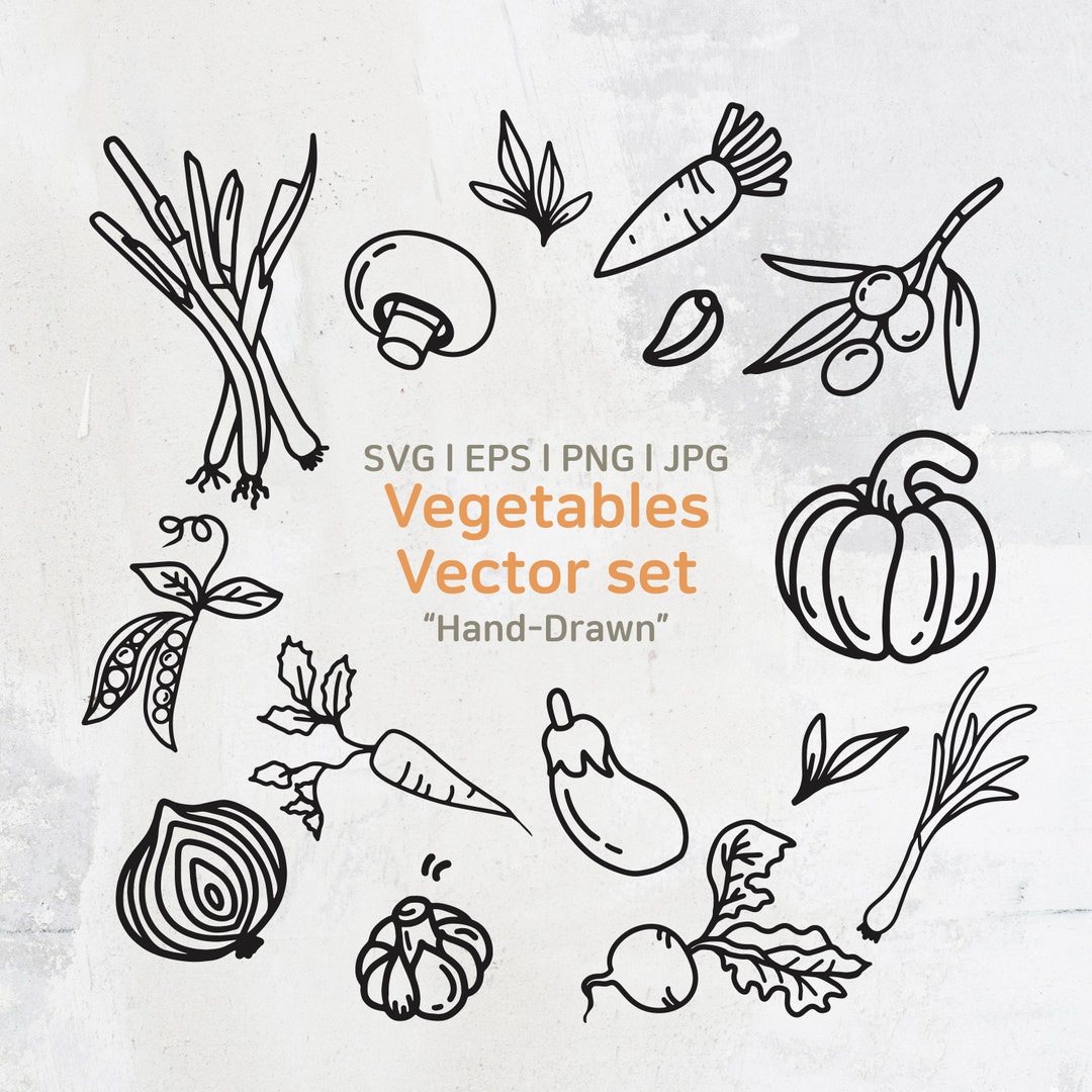 Vegetables Clipart SVG, Vegetables SVG Bundle, Food Clipart PNG ...