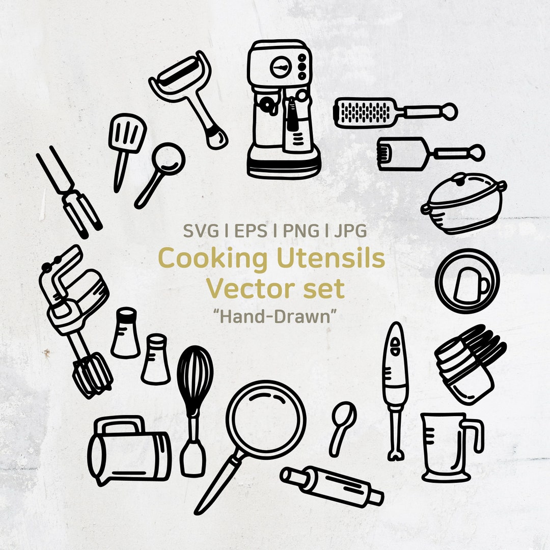 Cooking Utensils Svg, Kitchen Utensils Png, Cooking Tools, Sublimation ...