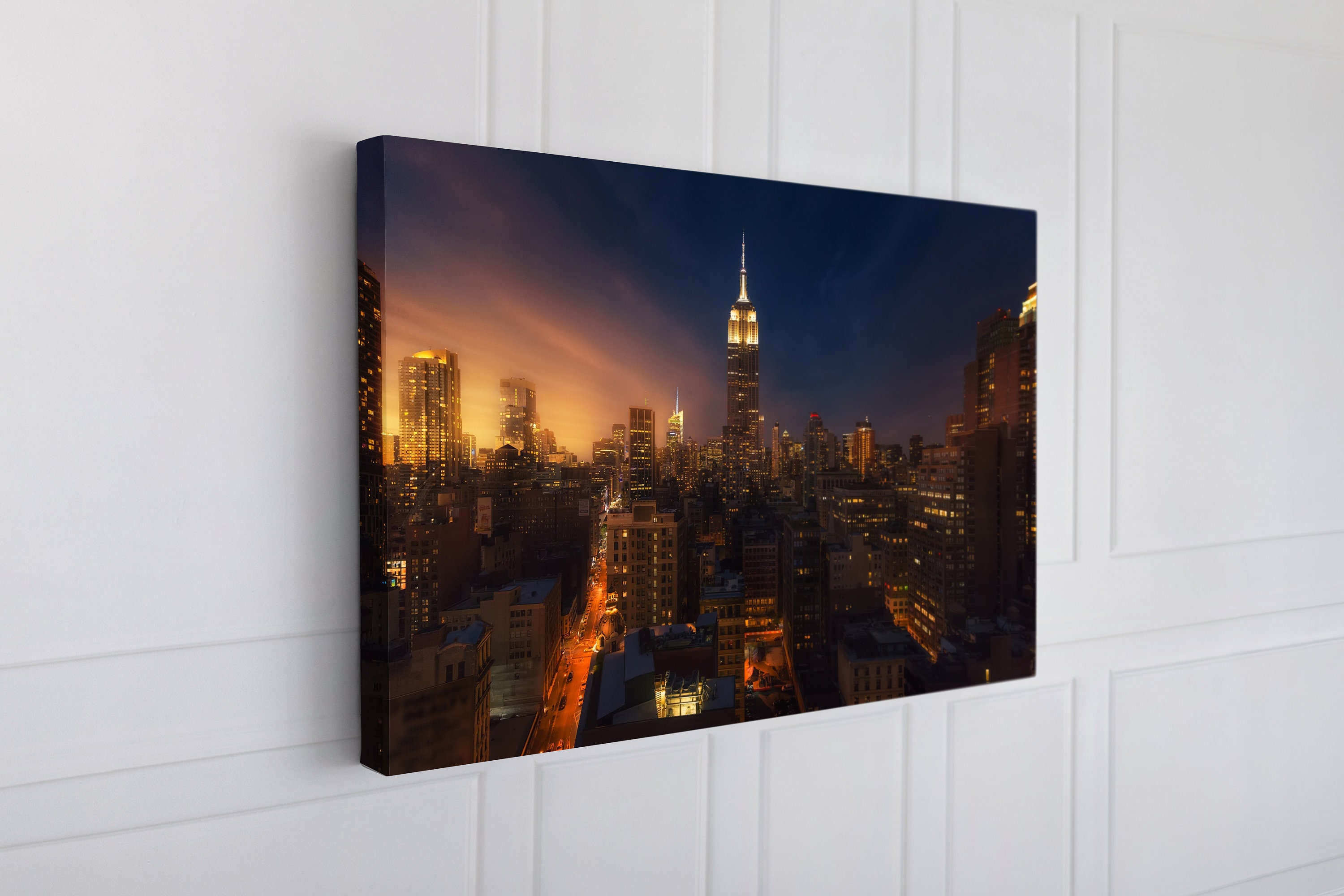 Empire State Building , Manhattan Sunset View , Empire State Landscape ...
