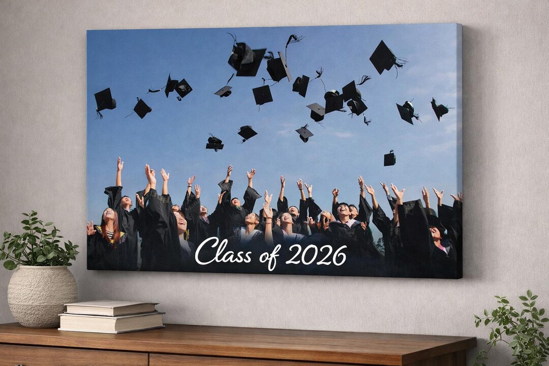 Graduation Photo Canvas Print – Personalized Gift for Graduate - Etsy