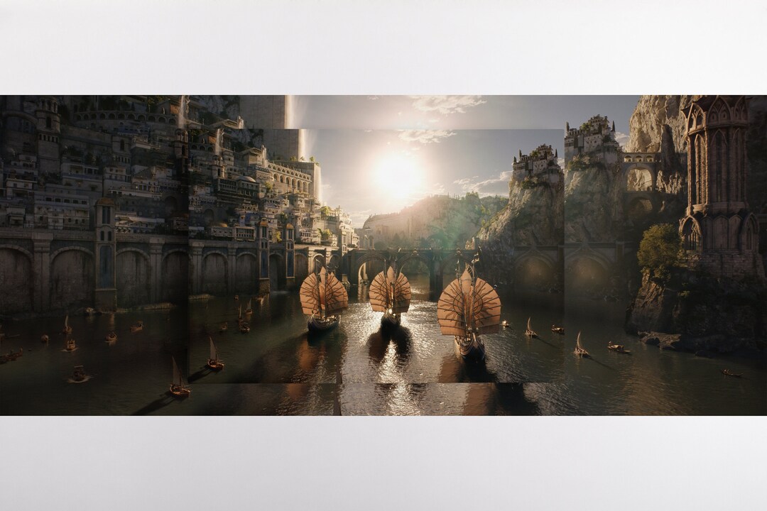 Numenor Ships Canvas Print: Lord of the Rings Wall Art - Etsy