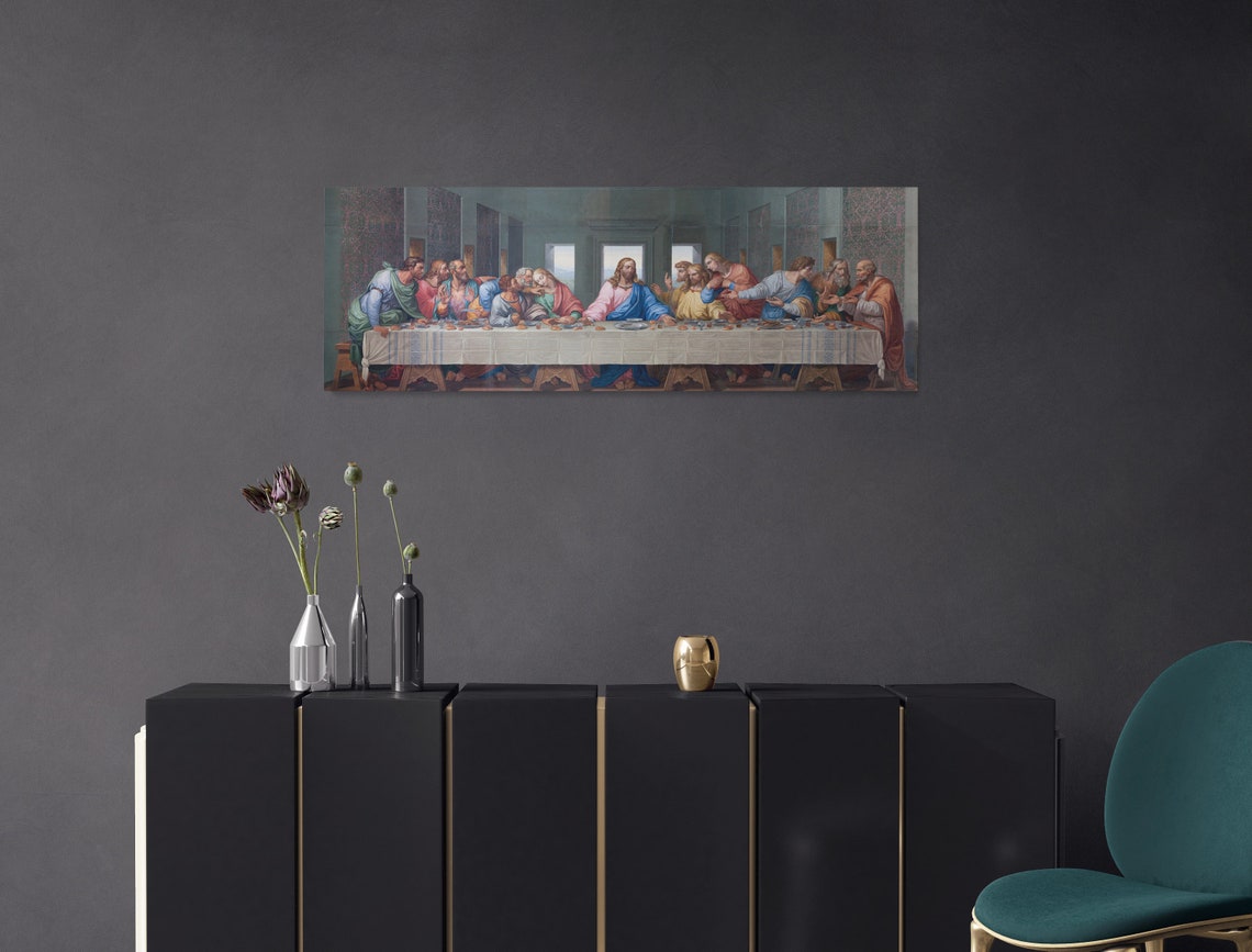The Last Supper Jesus Christ Canvas Print Historical Art - Etsy Canada
