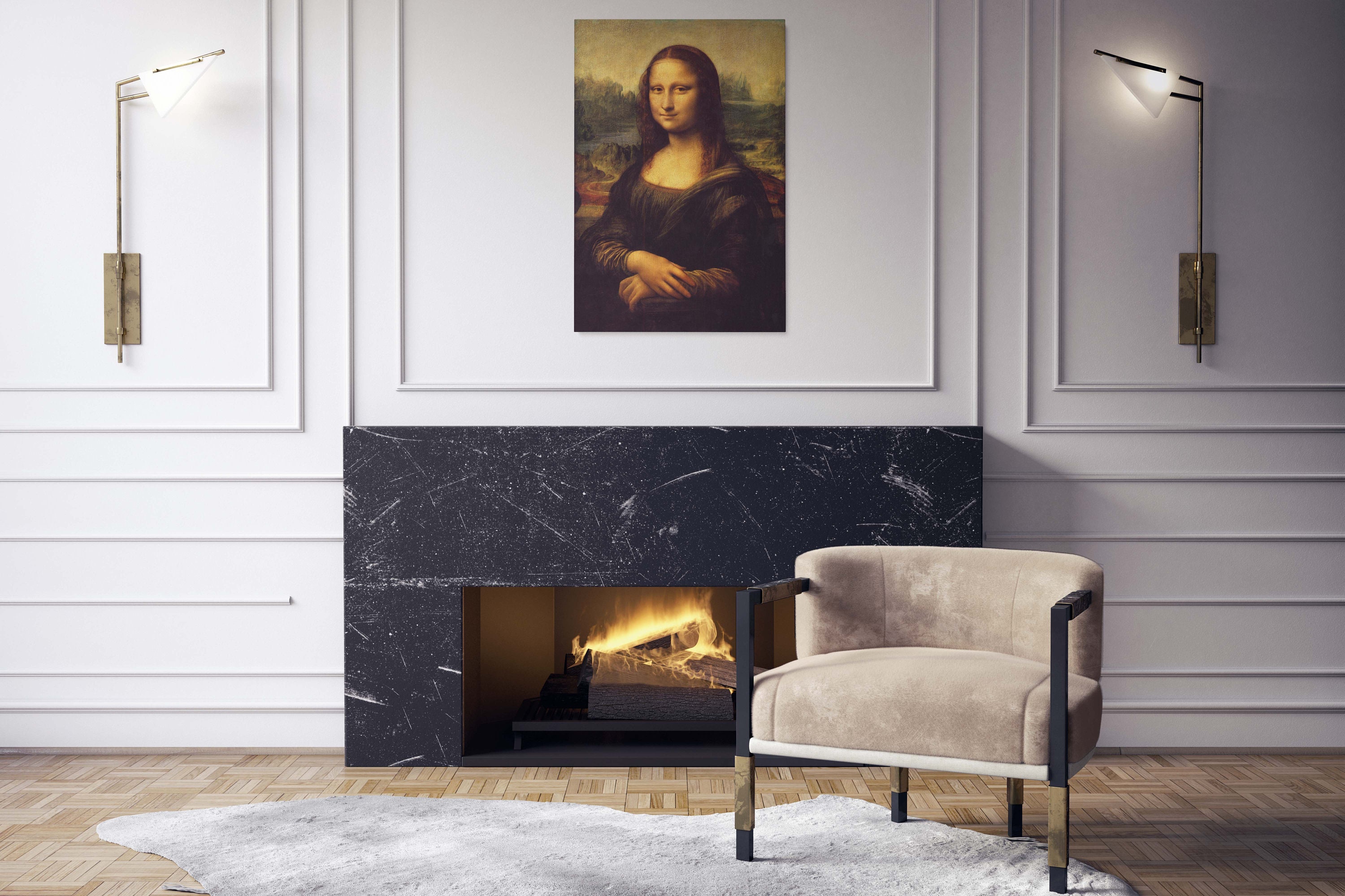 Mona Lisa by Leonardo Da Vinci , Canvas Print , Historical Art , Wall ...