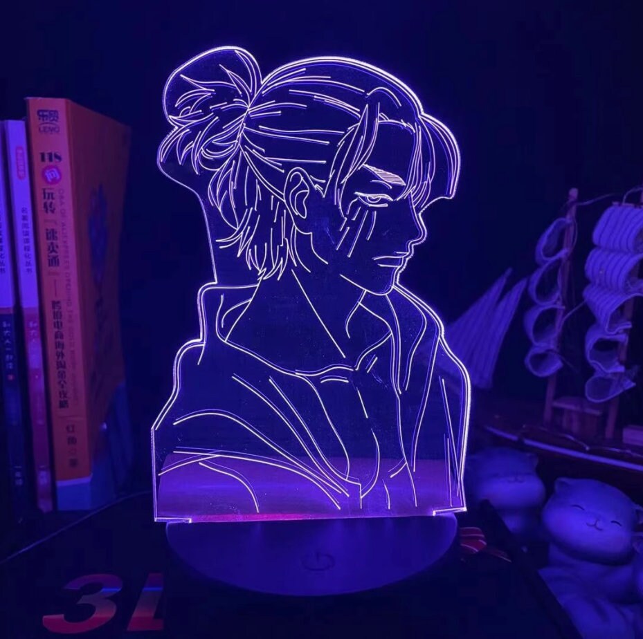 Anime LED-Licht Anime 3D Acryl Nachtlicht LED bunte Manga | Etsy
