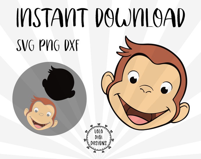 Curious George SVG Digital Download Curious George Birthday Cricut ...