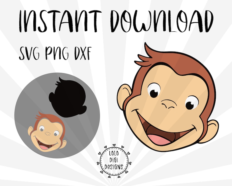 Curious George SVG Digital Download Curious George Birthday - Etsy