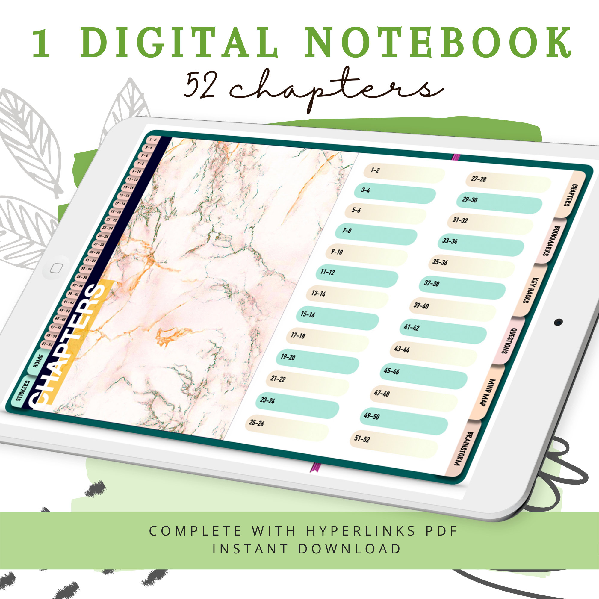 Digital Notebook 1 Subject Notebook Dashboard Edition PDF - Etsy España