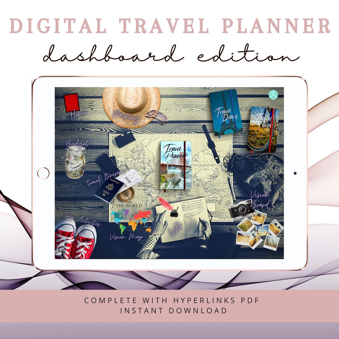 Digital Travel Planner Dashboard Edition Undated PDF Instant Digital ...