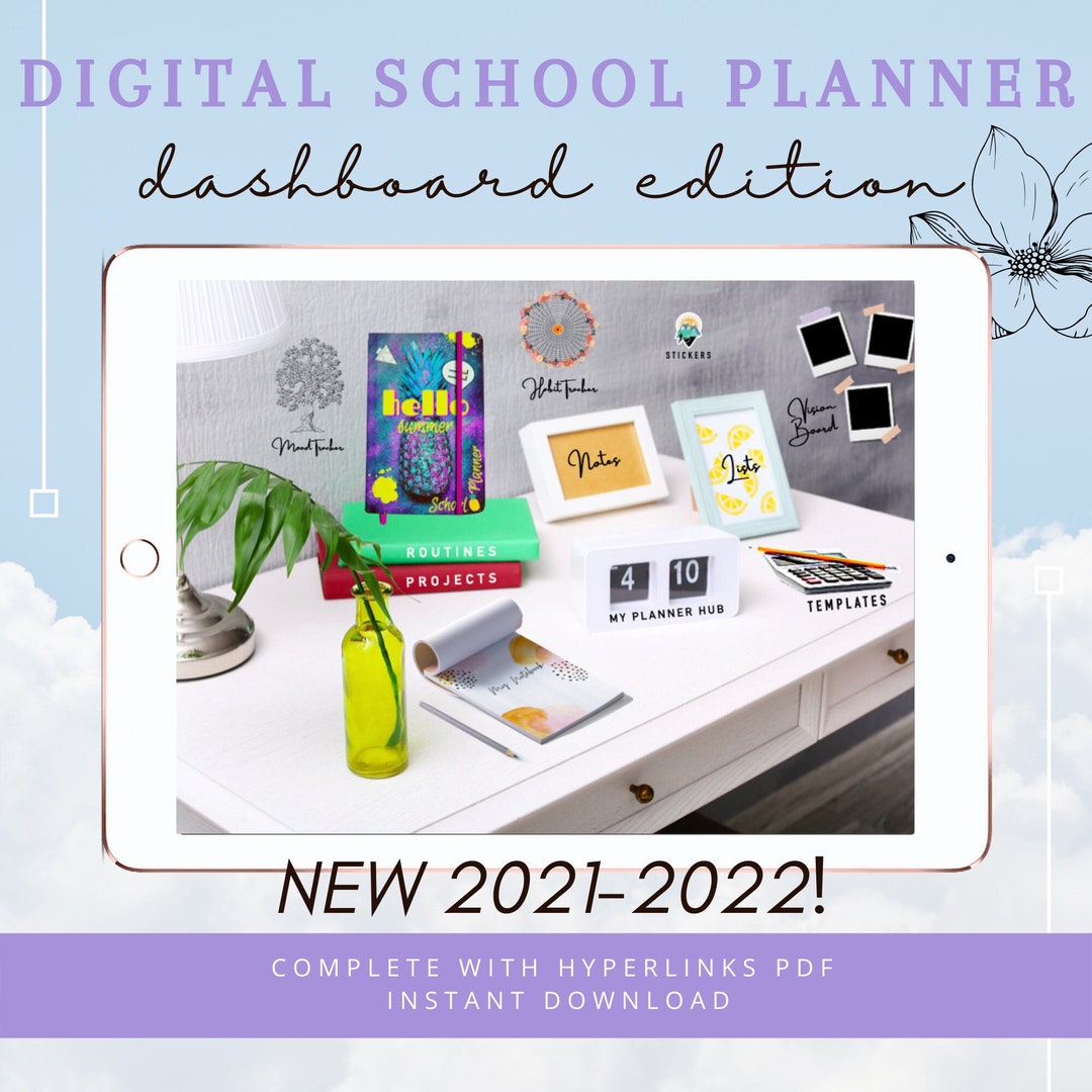 2022 Digital School Planner Dashboard Edition PDF Instant - Etsy