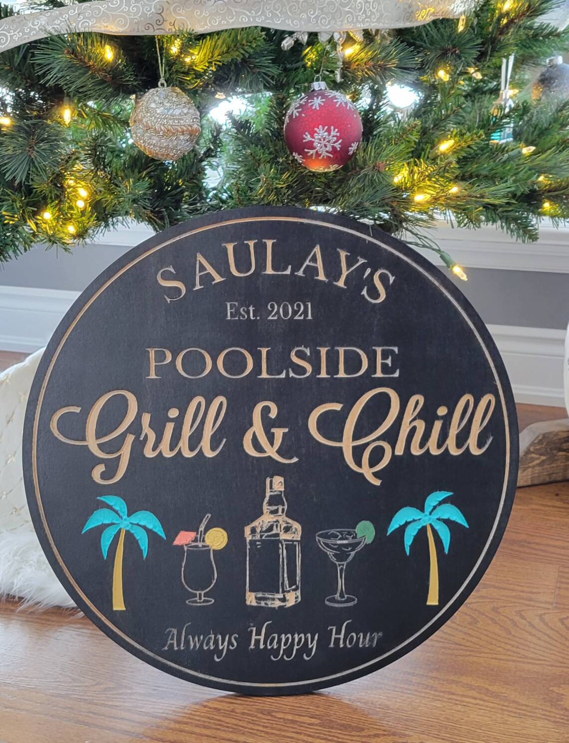Custom Engraved Pool Wood Signs - Etsy