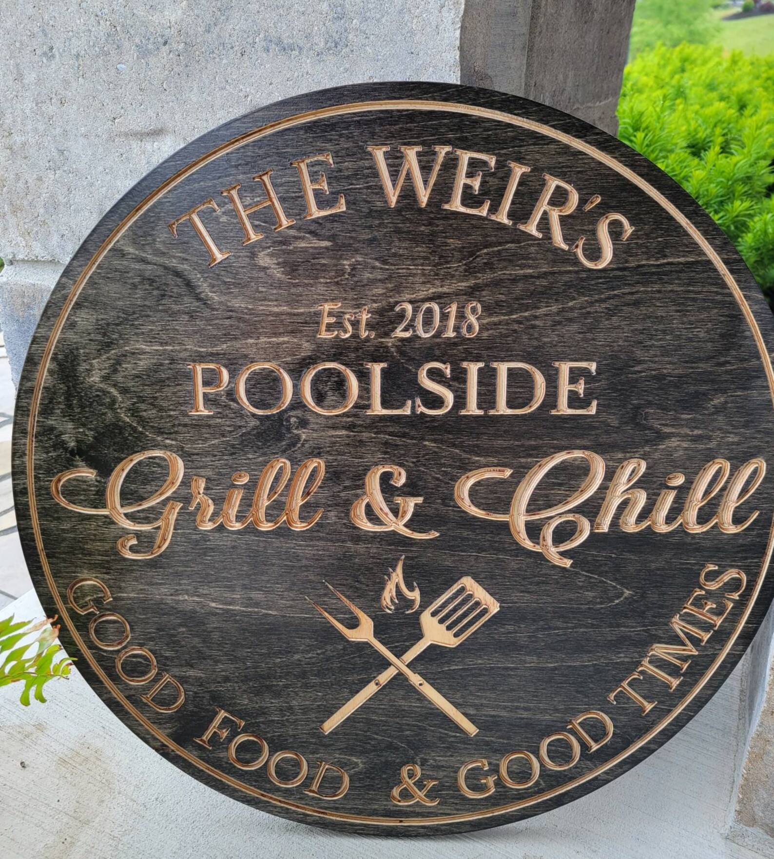 Custom Engraved Pool Wood Signs - Etsy Canada