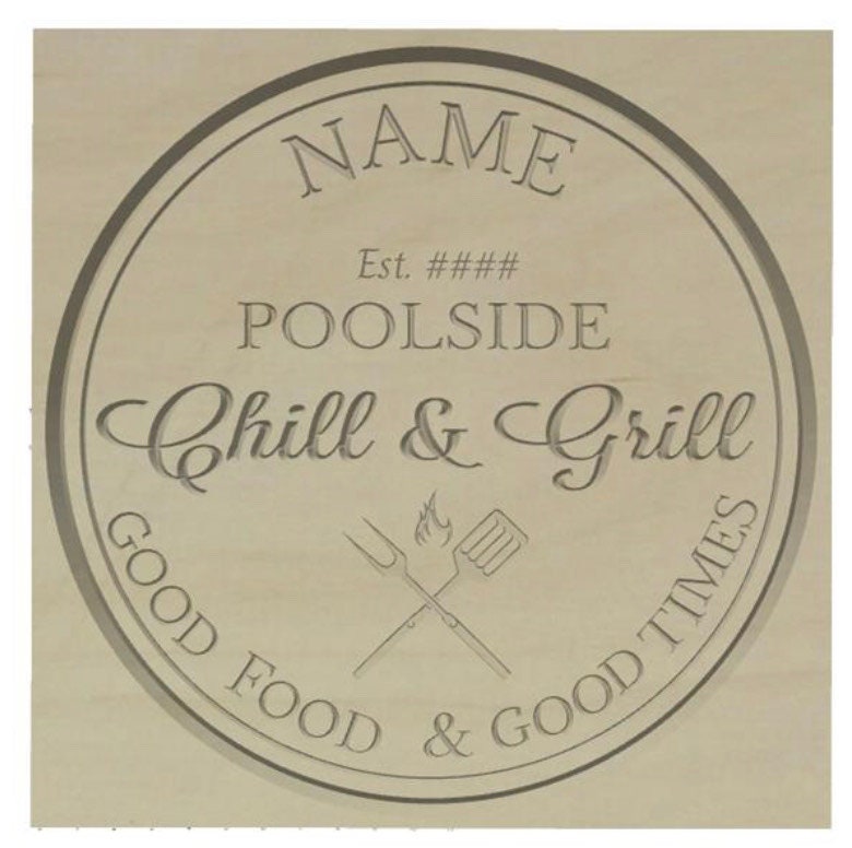 Custom Engraved Pool Wood Signs | Etsy