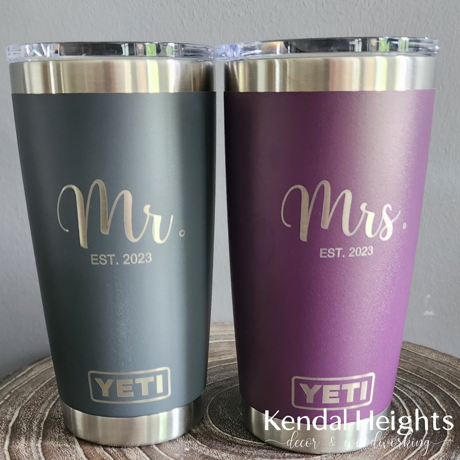 Wedding, Bride . Groom, Mr . Mrs, Husband & Wife, Custom Logo Yeti ...