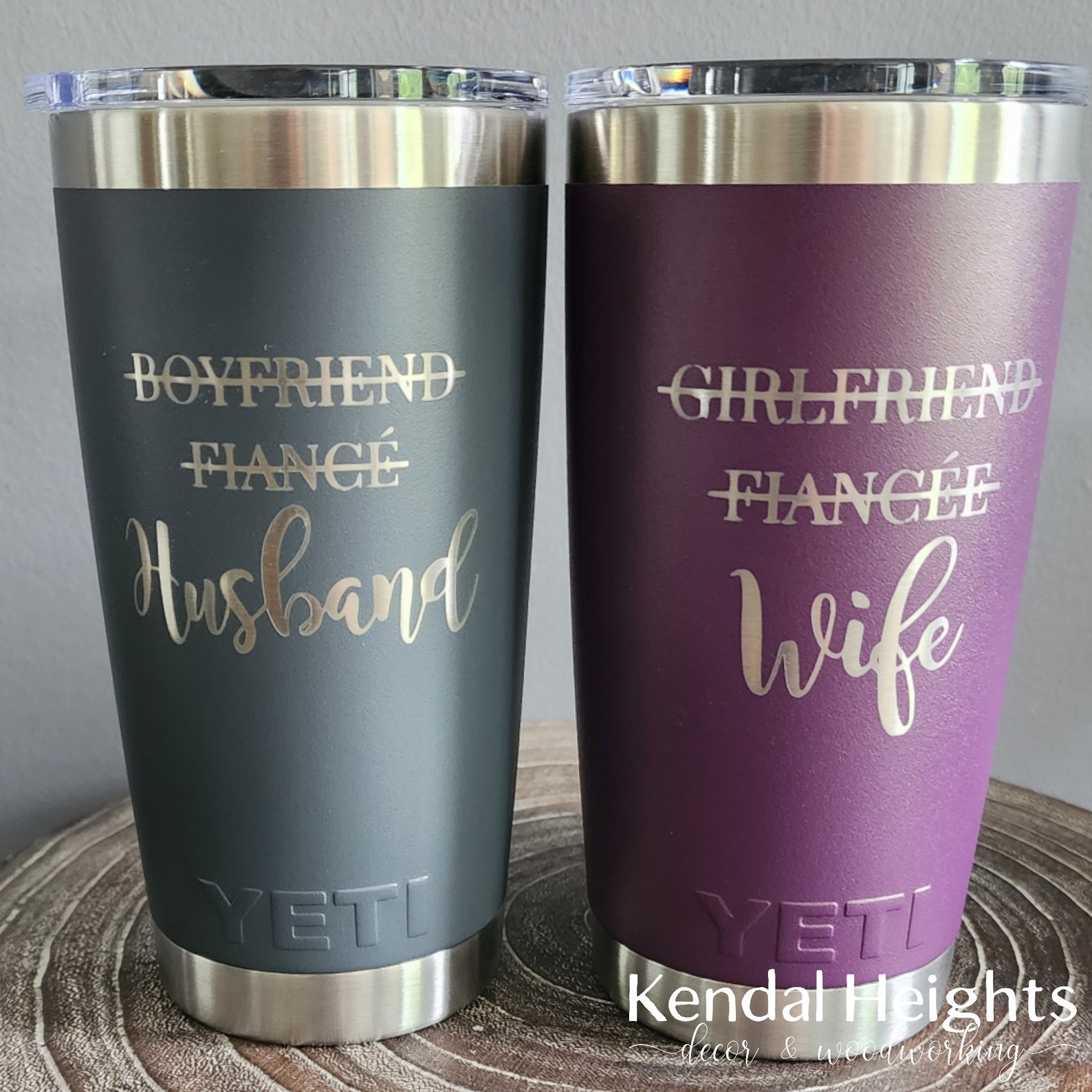 Wedding, Bride . Groom, Mr . Mrs, Husband & Wife, Custom Logo Yeti ...