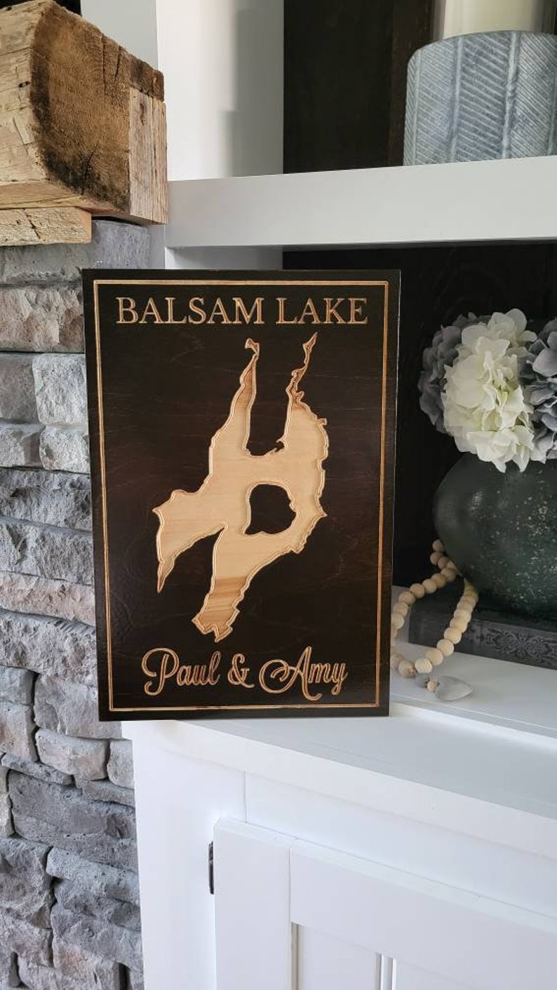 Engraved Lake Wood Signs any Lake Custom Made to Order. - Etsy Canada