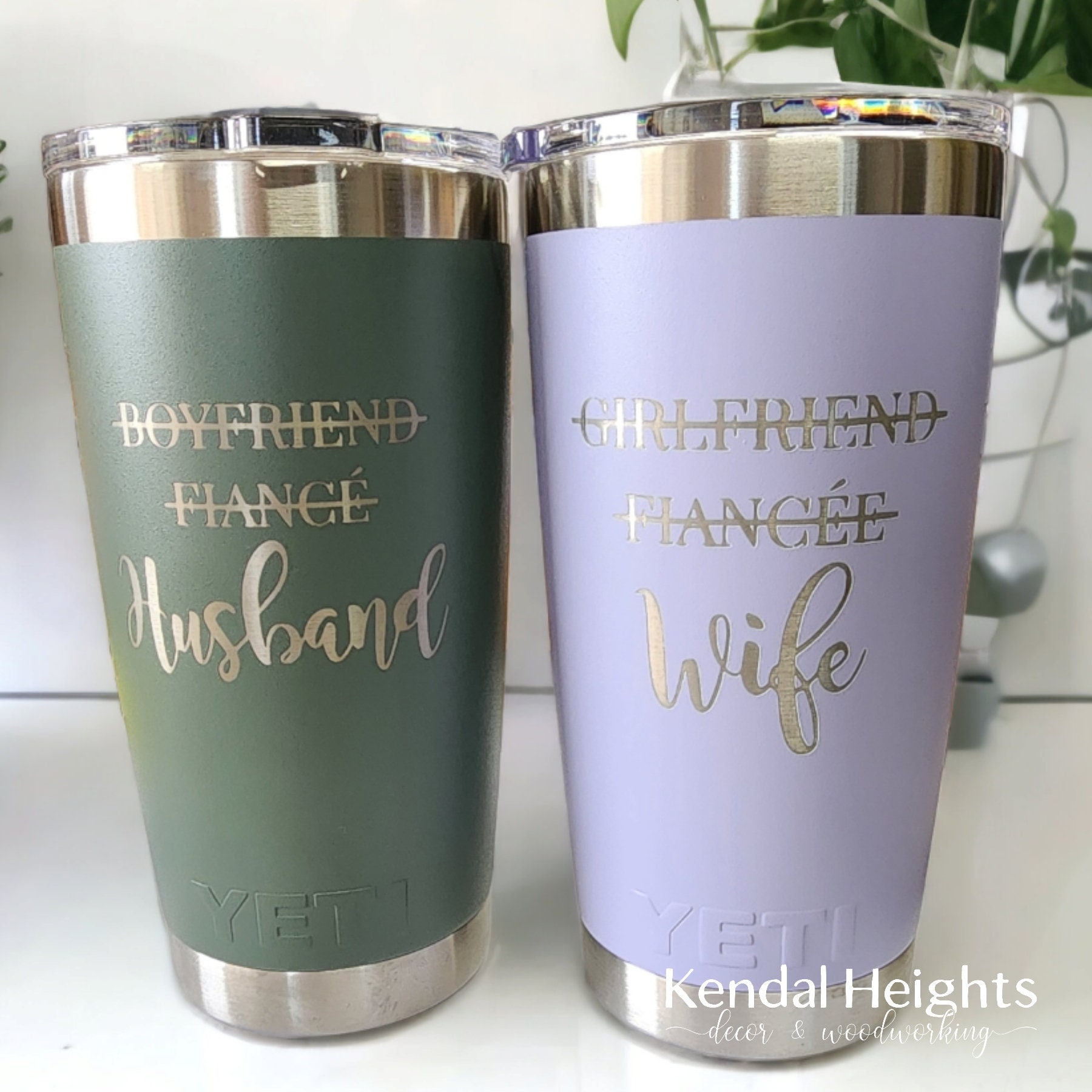Wedding, Bride . Groom, Mr . Mrs, Husband & Wife, Custom Logo Yeti ...