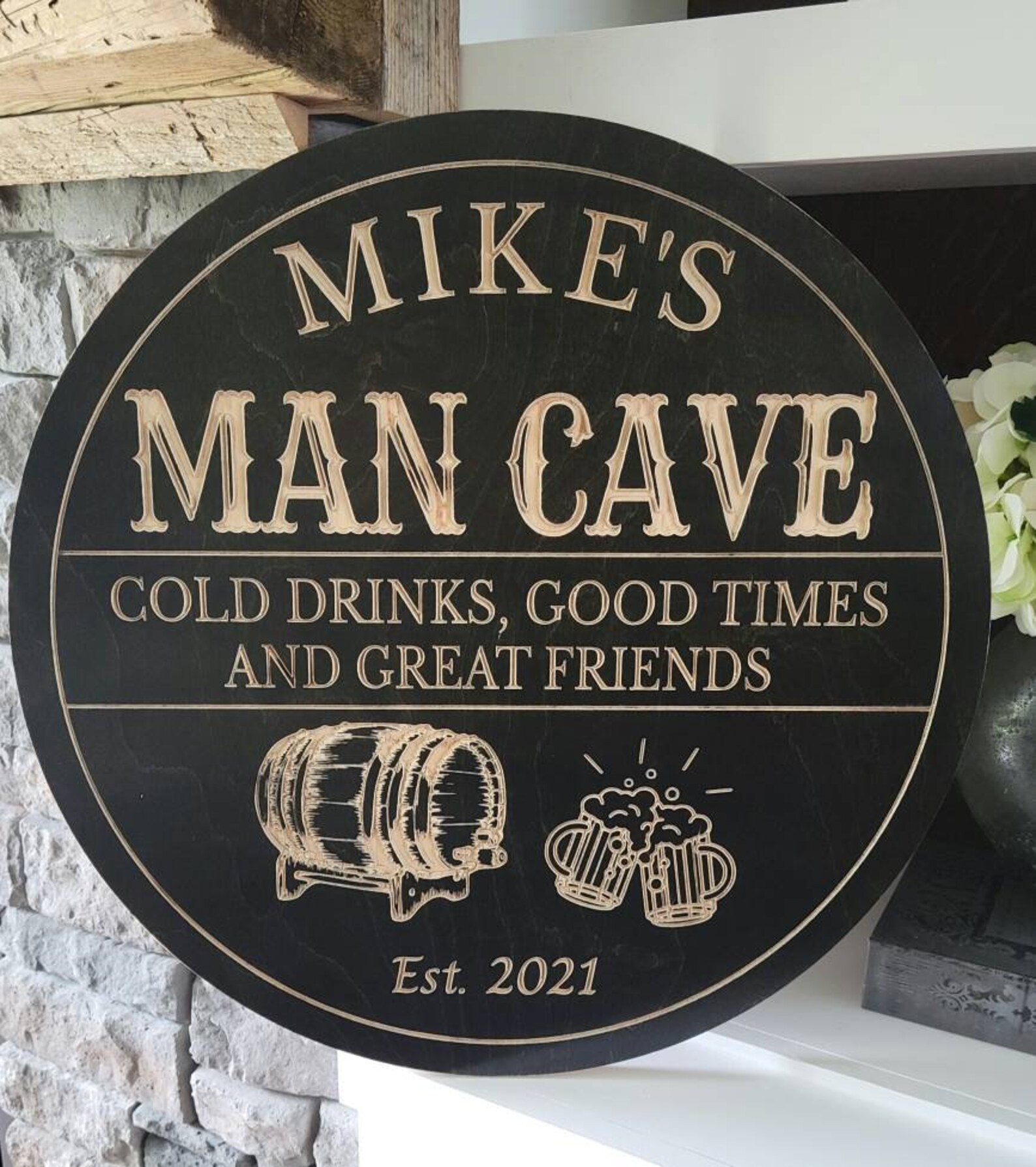 Custom Engraved Bar / Mancave Signs - Etsy