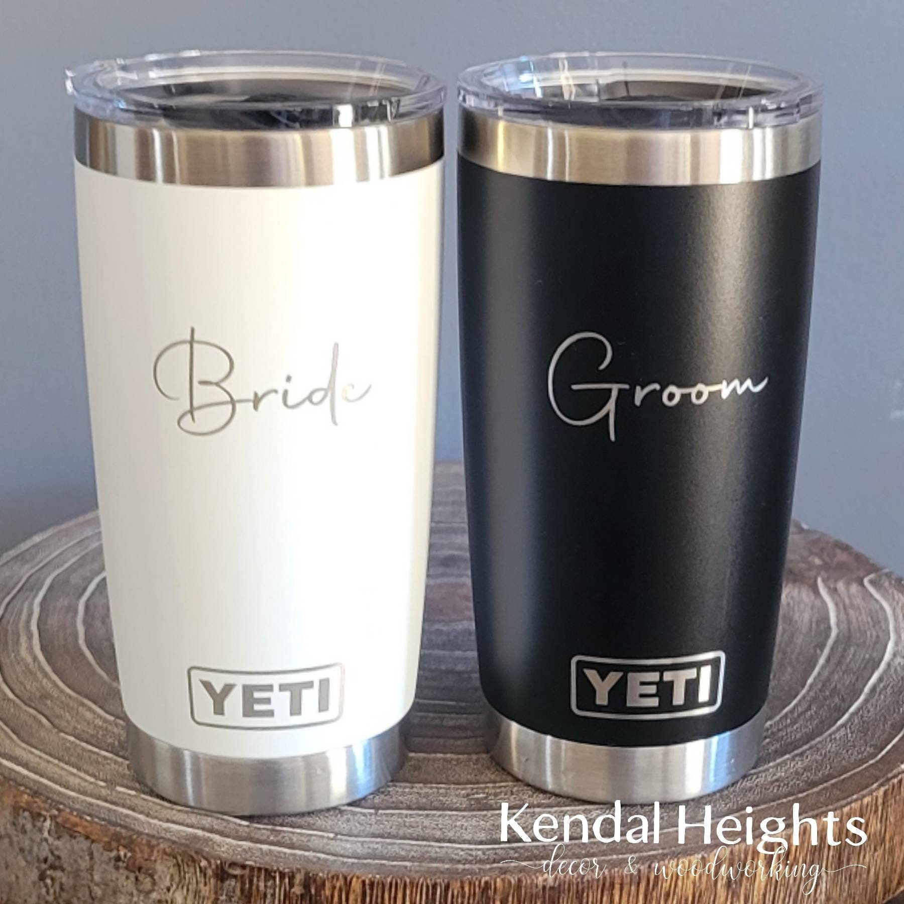 Wedding, Bride . Groom, Mr . Mrs, Husband & Wife, Custom Logo Yeti ...