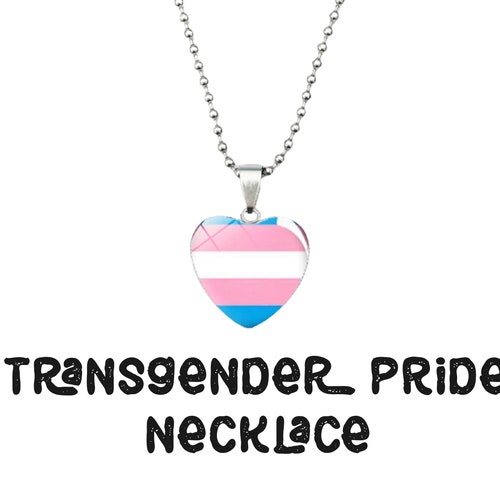 Transgender Pride Pendant Necklace Chainmail Love Knot Trans - Etsy