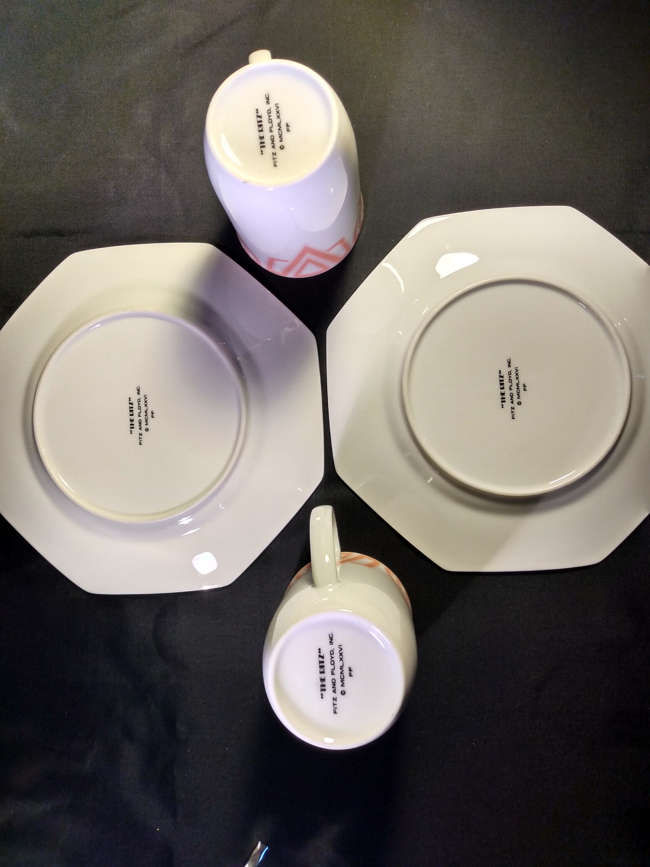 Fitz and Floyd the Ritz 4 Pc Luncheon - Etsy