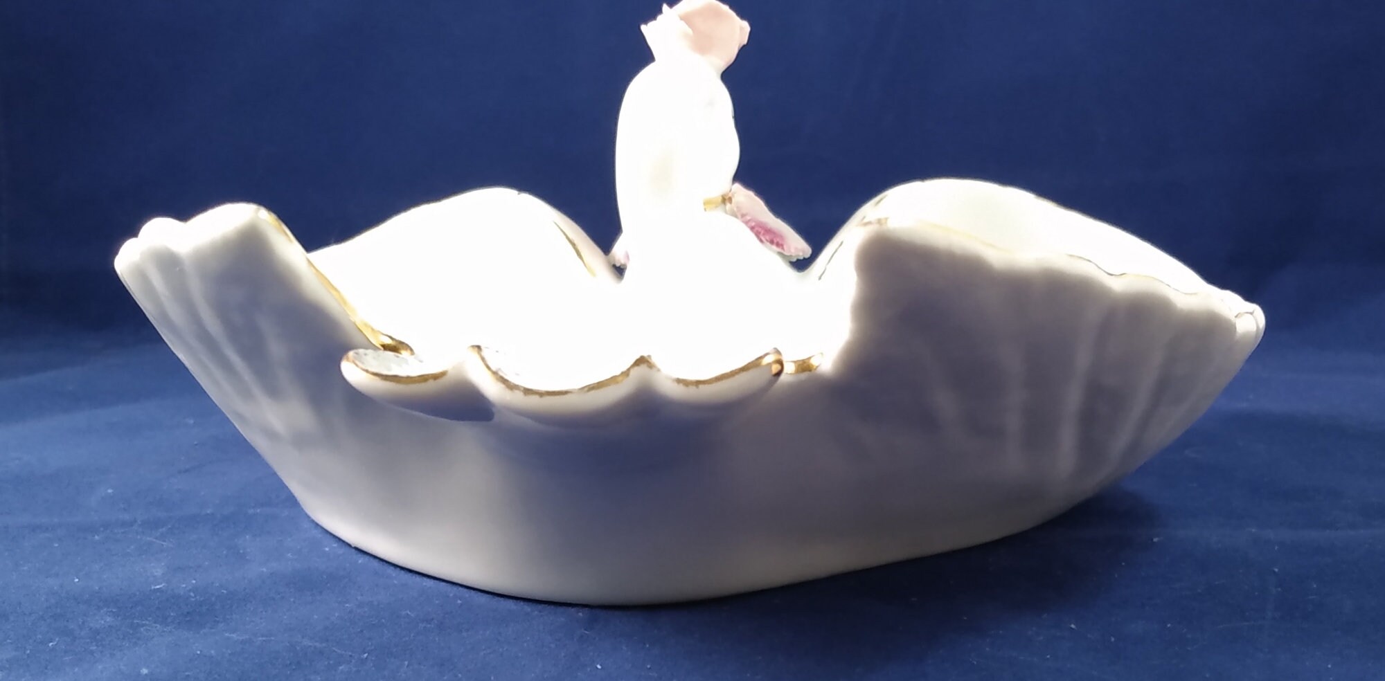 Vintage Signed Lefton Capodimonte Style Swan Ashtray - Etsy
