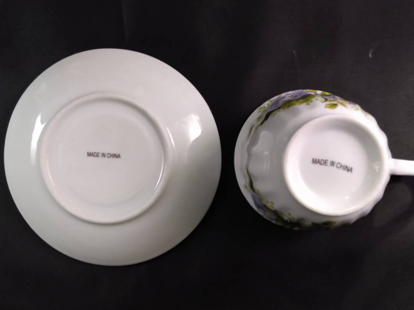 China Purple Rose Teacup and Saucer Cabbage Rose - Etsy