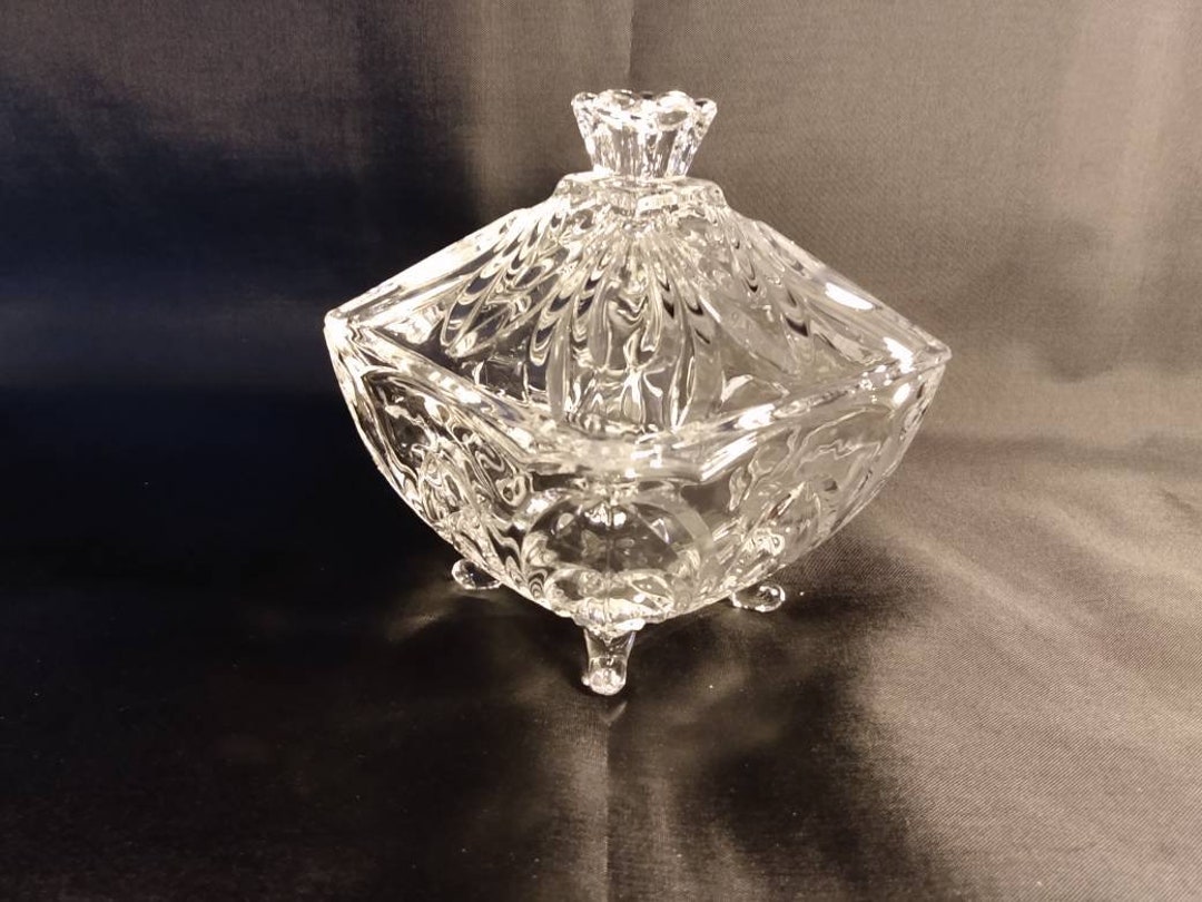 Godinger Shannon Crystal Serenade Covered Candy Dish - Etsy