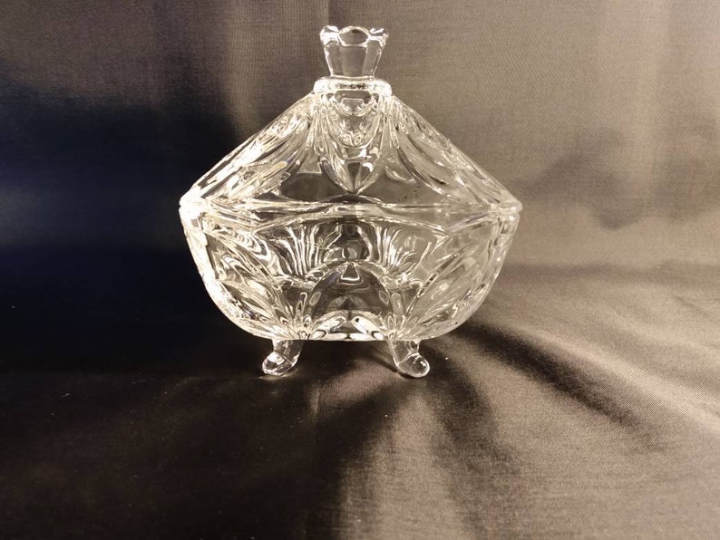 Godinger Shannon Crystal Serenade Covered Candy Dish - Etsy