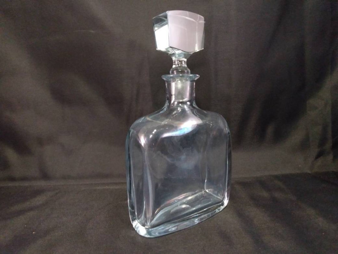 Signed Strombergshyttan Crystal Flask Decanter Bottle - Etsy