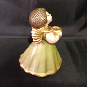 Original Bozner Engel Angel of Bozen Italian Pottery Angel Green Dress ...