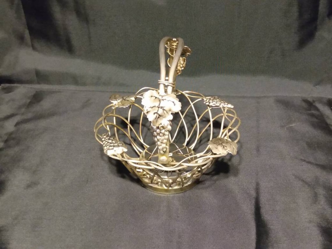 Godinger Silver Art Grape Motif Basket | Etsy