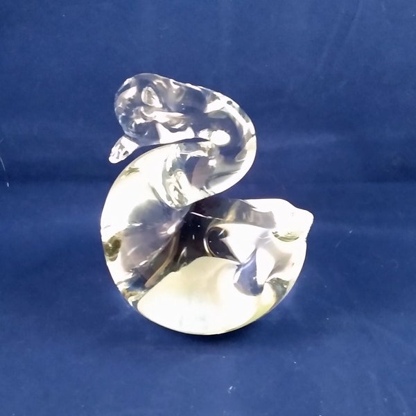 Small Glass Swan - Etsy