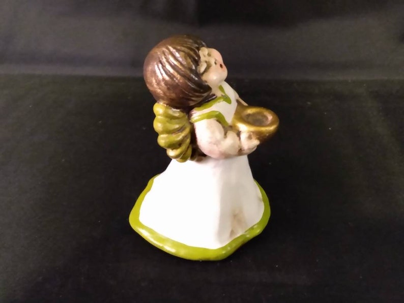 4" Original Bozner Engel Angel of Bozen Italian Pottery Angel White and ...