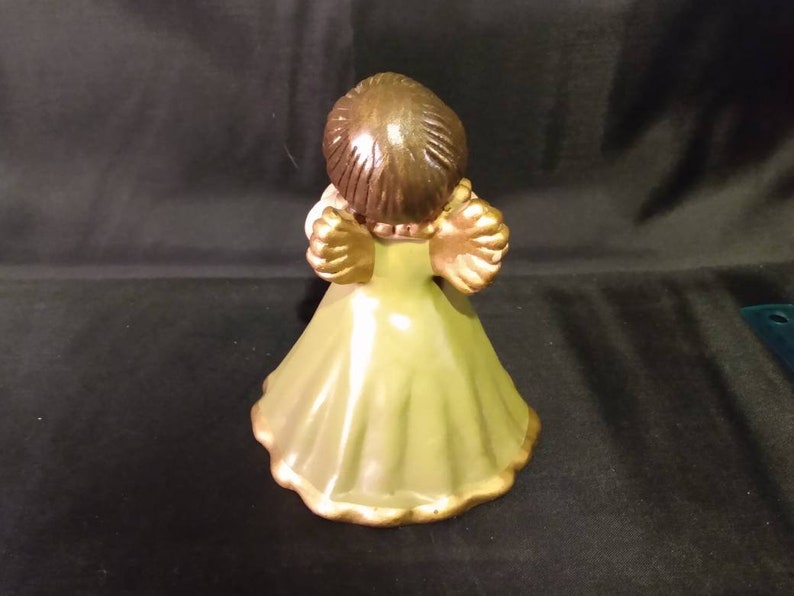 Original Bozner Engel Angel of Bozen Italian Pottery Angel Green Dress ...