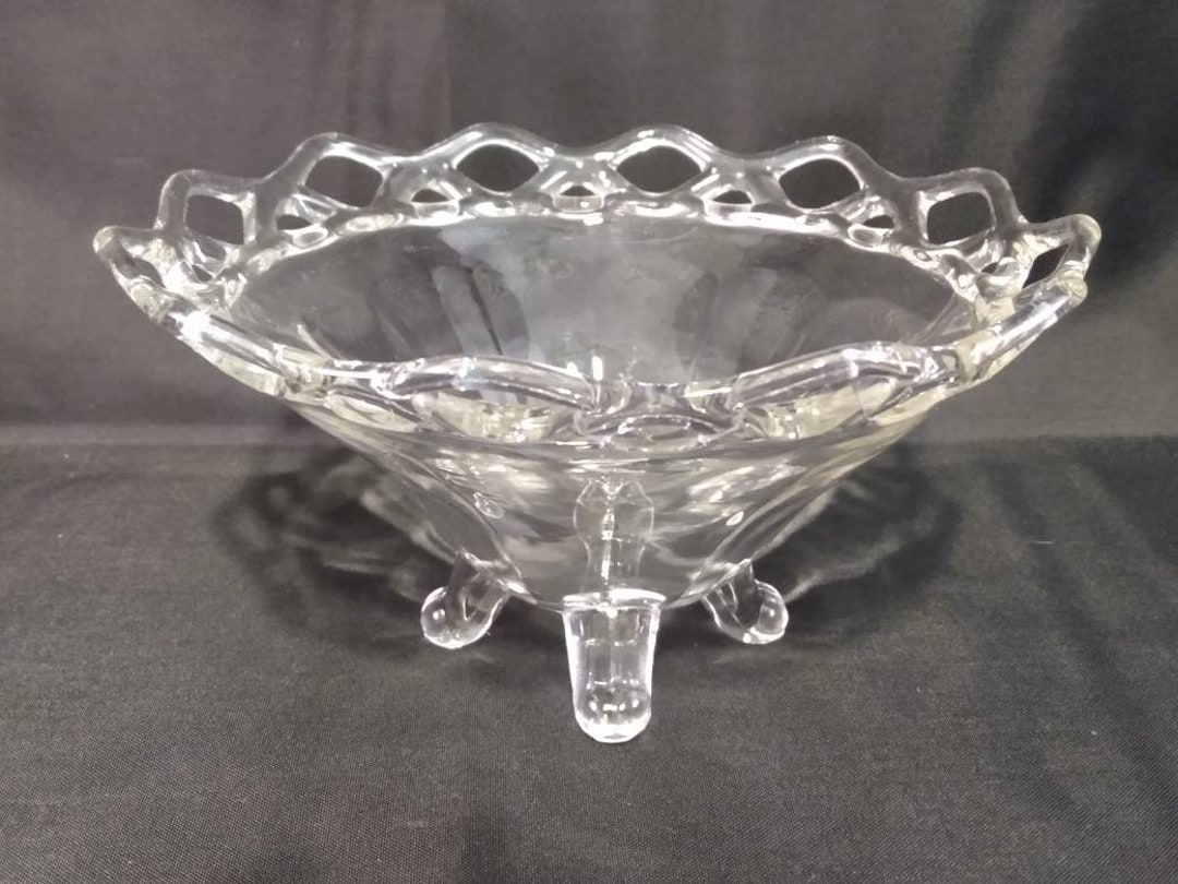 Imperial Glass Crocheted Crystal for Footed Bowl - Etsy