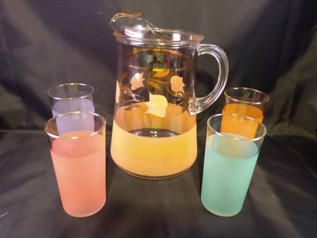 Blendo 5 Pc Pitcher and Tumblers - Etsy