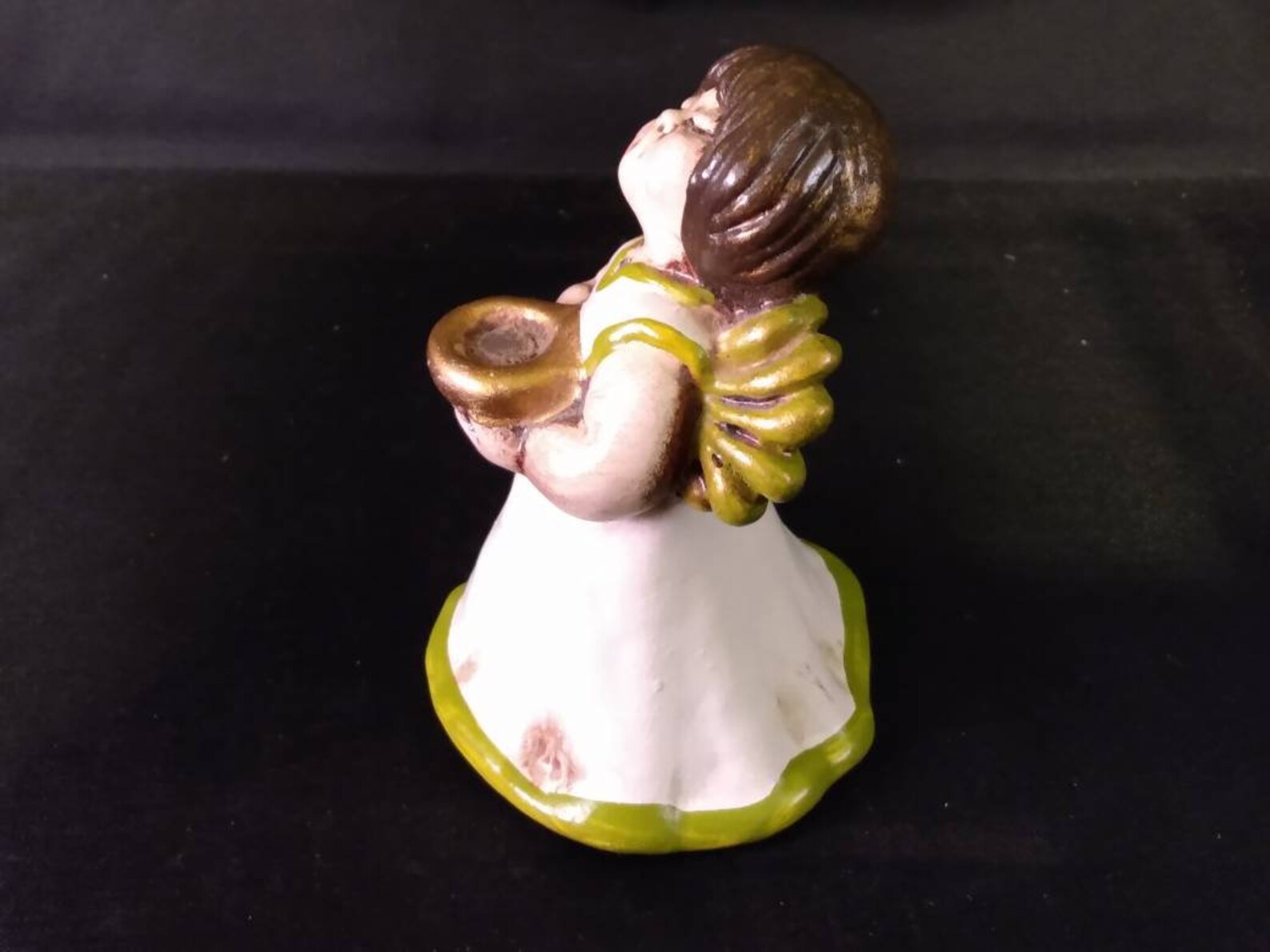 4" Original Bozner Engel Angel of Bozen Italian Pottery Angel White and ...