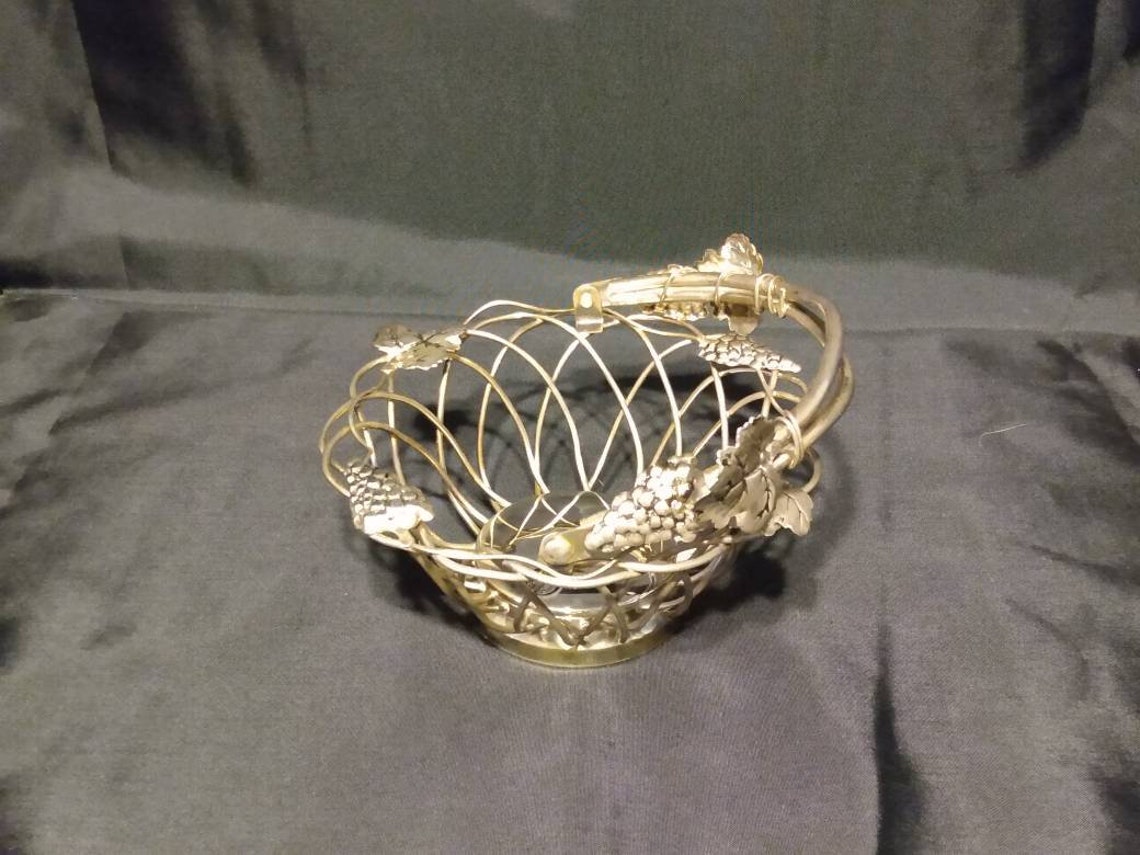 Godinger Silver Art Grape Motif Basket | Etsy