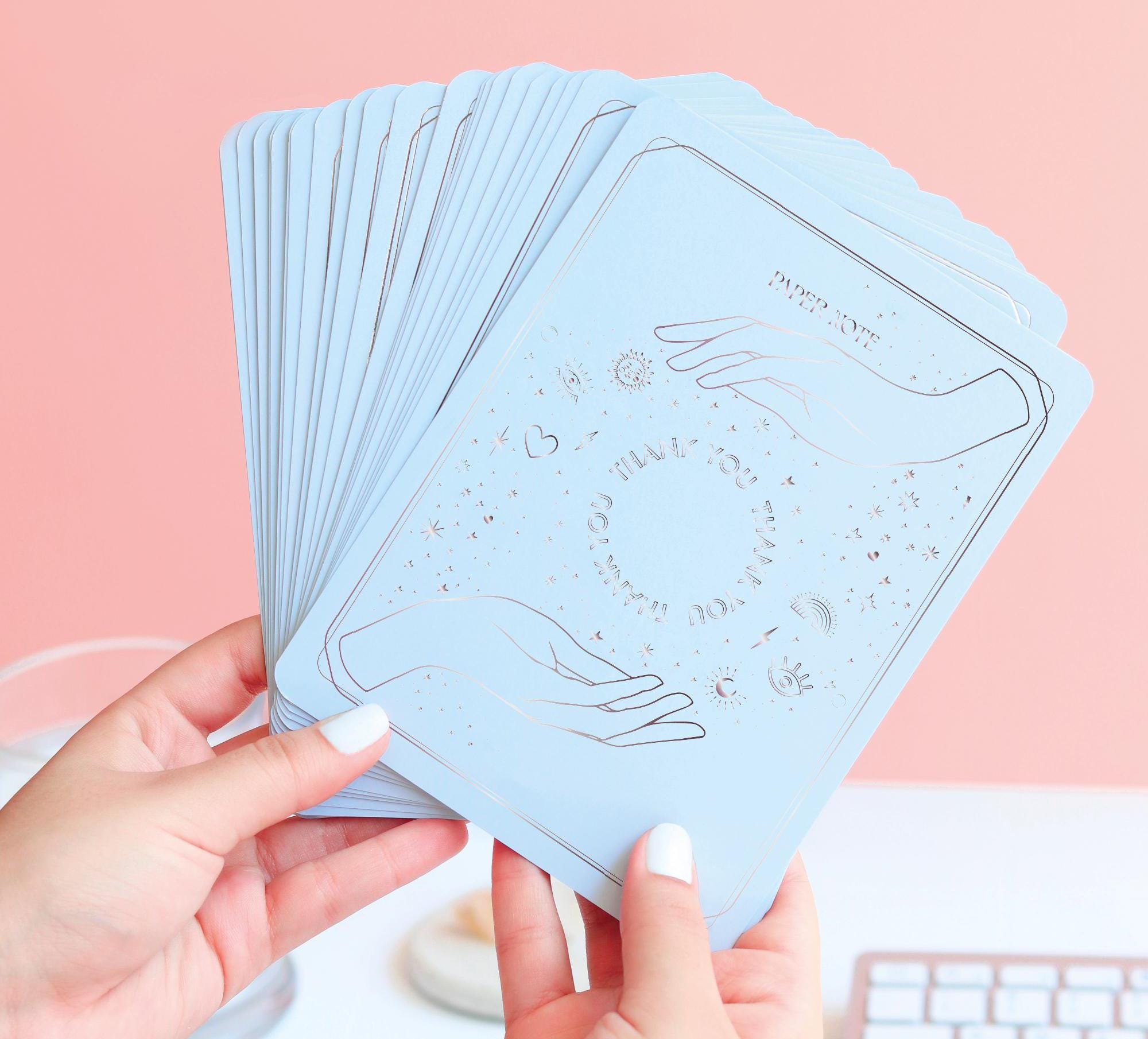 Gratitude Affirmation Cards – 30 Daily Thankful Messages, Self-care ...