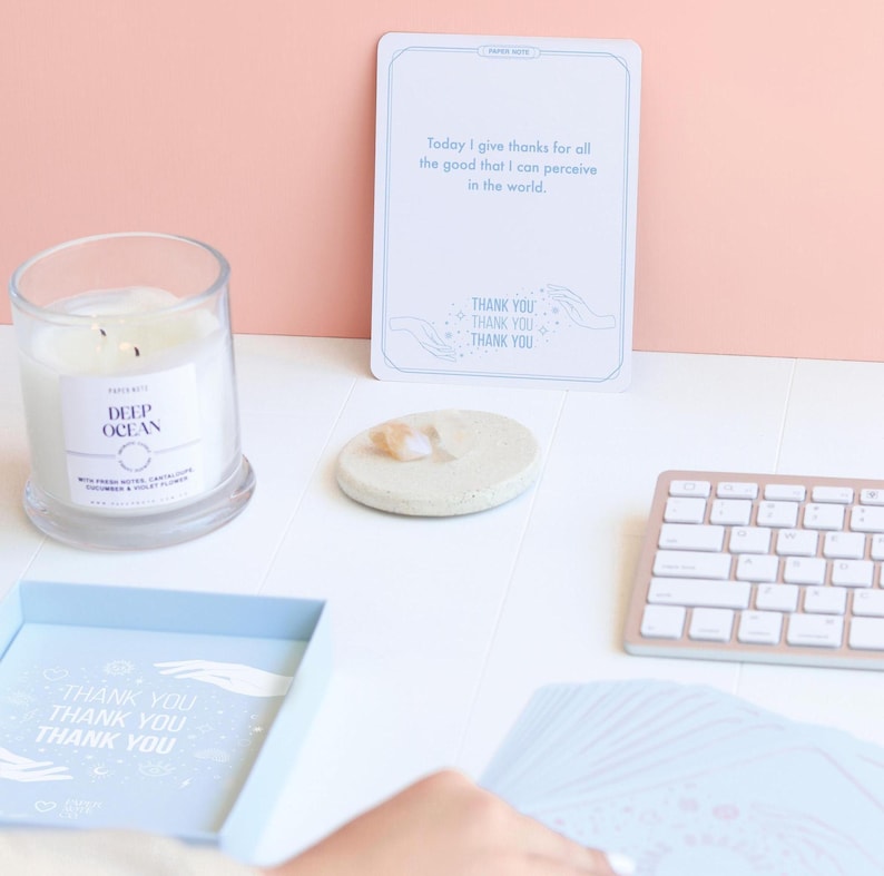 Gratitude Affirmation Cards – 30 Daily Thankful Messages, Self-care ...