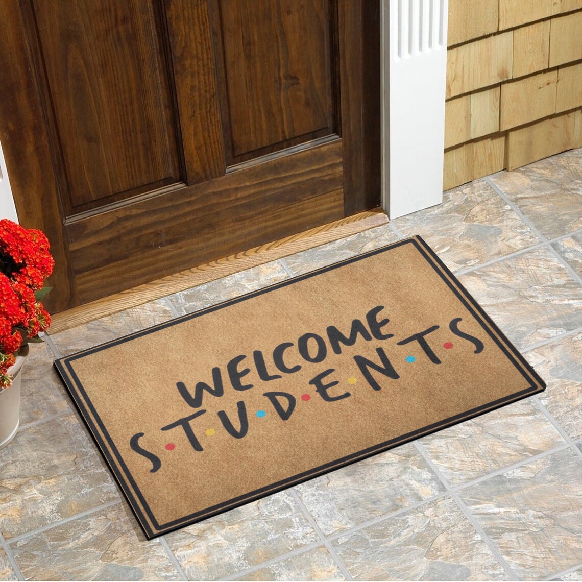 Welcome Students Doormat Classroom Welcome Mat Friends | Etsy