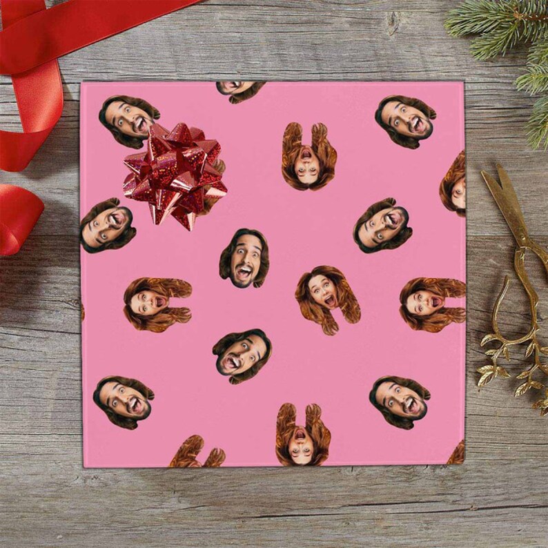 Personalized Face Wrapping Paper Custom Gift Paper - Etsy