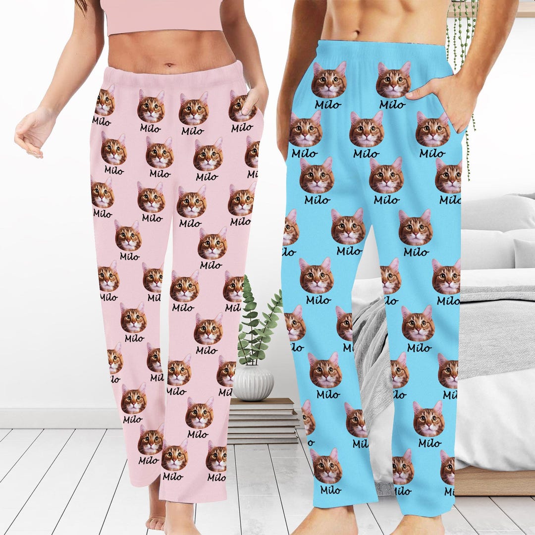 Personalized Photo Pajama Pants: Custom Face Matching Pjs With Pocket ...