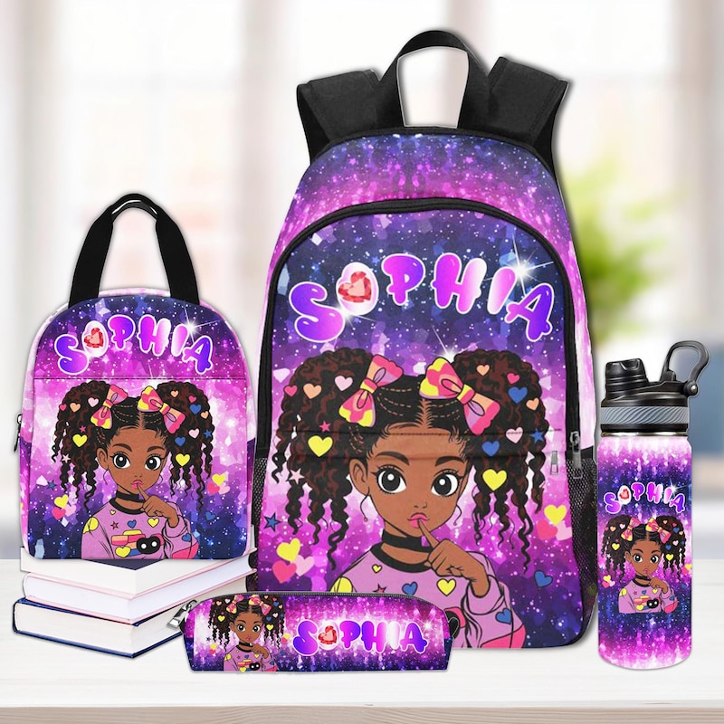 Black Girls School Bags - Etsy
