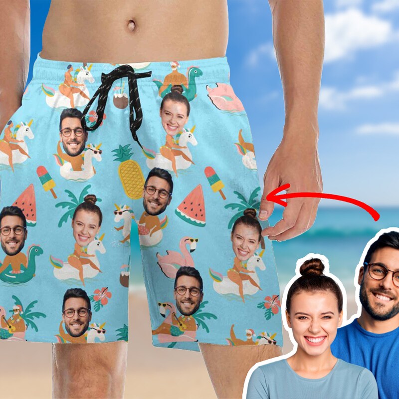 Funny Men Swim Trunks - Etsy