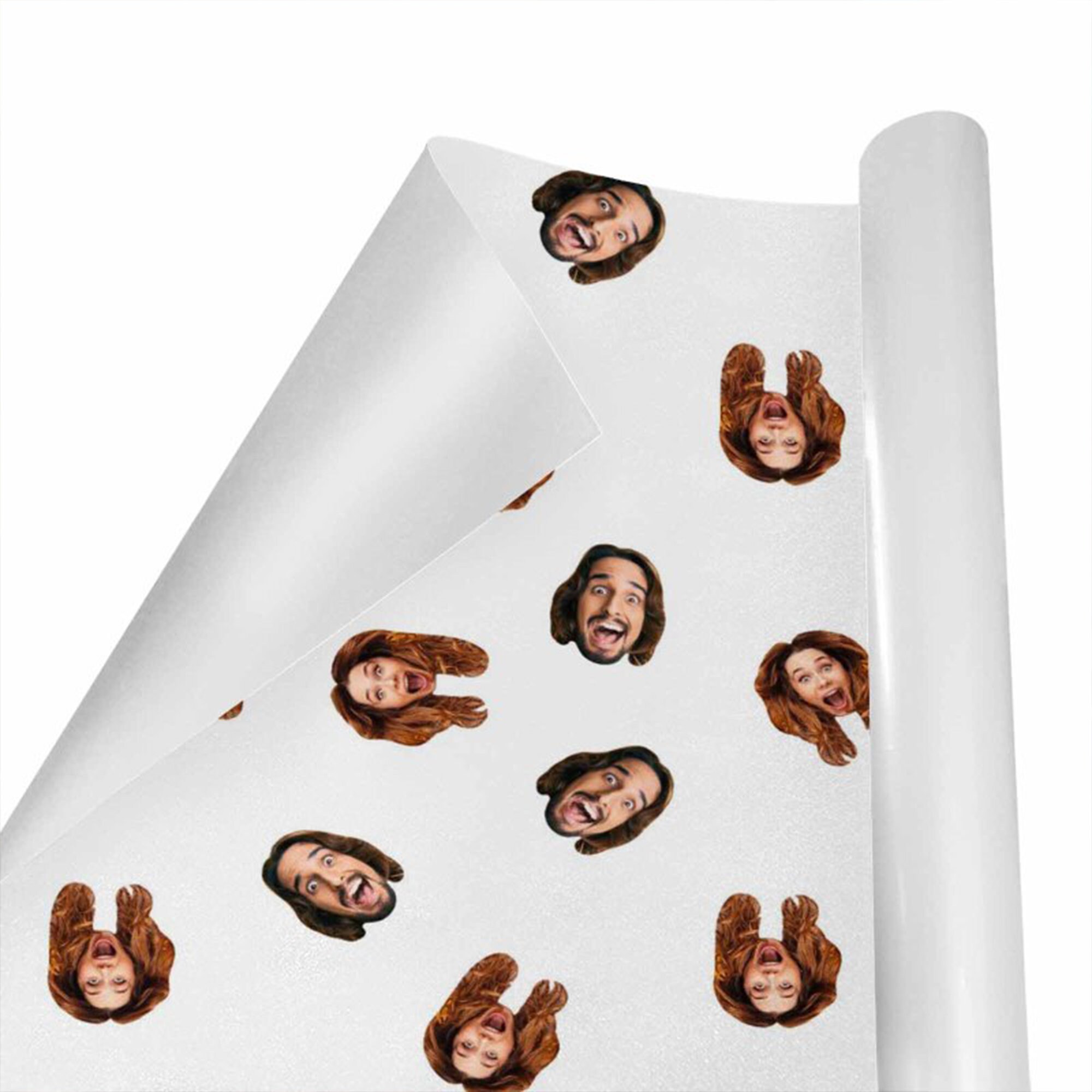 Personalized Face Wrapping Paper: Custom Photo Gift Wrap - Etsy
