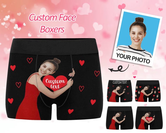 Personalized Mens Boxers Briefs Custom Underwear With Face - Etsy
