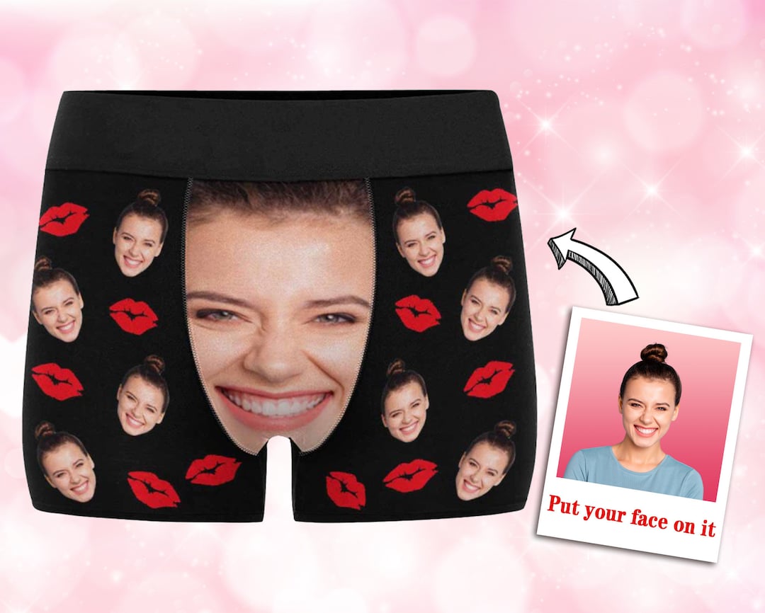 Custom Boxers With Faces, Personalized Photos Boxer for Men, Face ...