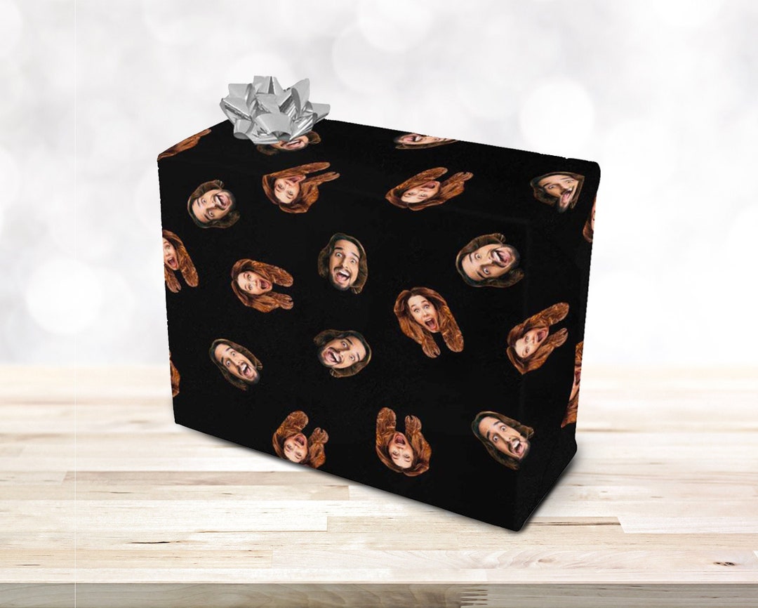 Personalized Face Wrapping Paper, Custom Gift Paper, Personalized Paper ...